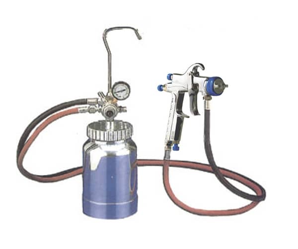 Pressurised tanks for spray guns – Stainless steel with manual mixer ...