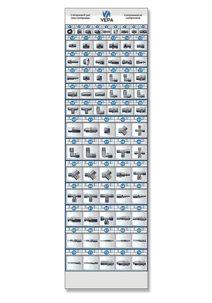 Compressed air fitting kit - Display frame drawer cabinets box ...